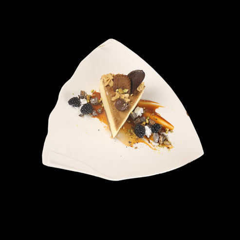 Triangle Fine Bone China Dinner Plates Set of 4 | Asian Dinnerware ...