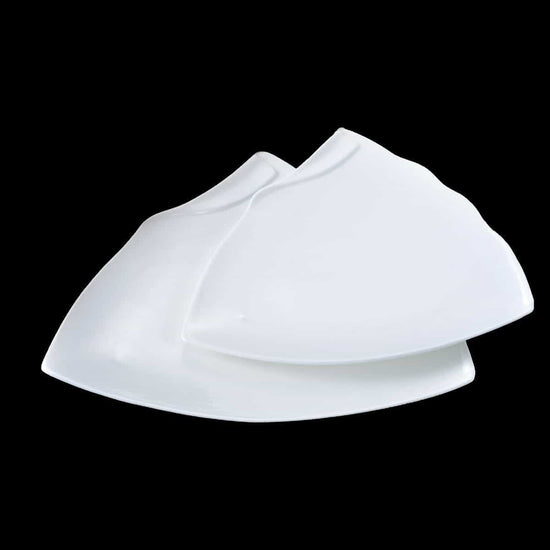 Triangle Dinner Plate-Set of 4 – little white dish