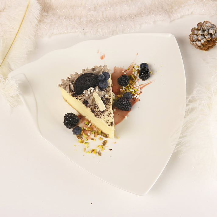 Triangle Fine Bone China Dinner Plates Set of 4 | Asian Dinnerware ...