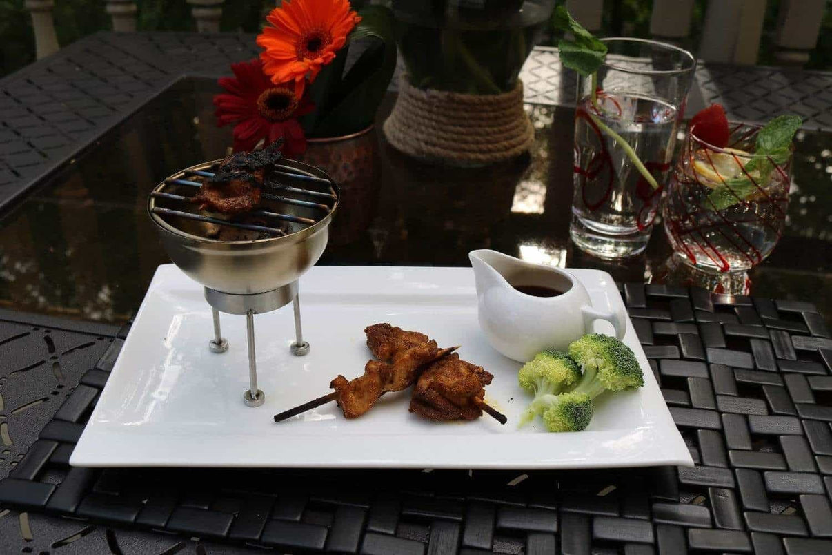 Rectangular White Porcelain Salad Plate-Set of 4 – little white dish