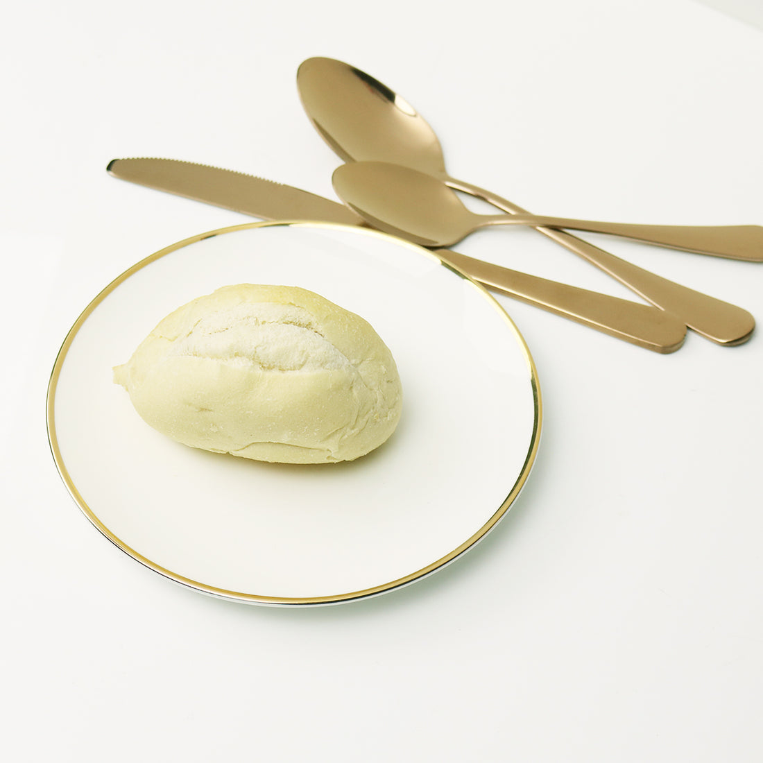 Narrow Gold Rim Bread and Butter Plate-Set of 4 – little white dish