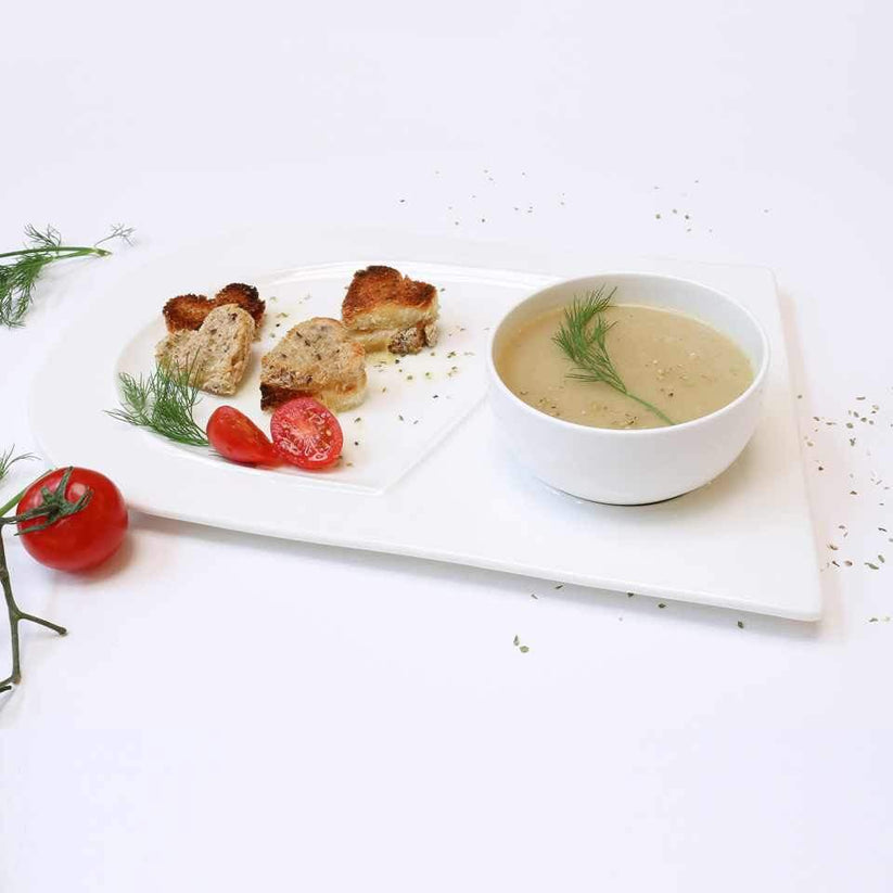Soup and Sandwich Plate | – little white dish